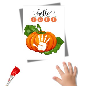 Fall Handprint Art, Autumn Handprint Craft, Toddler Handprint ...