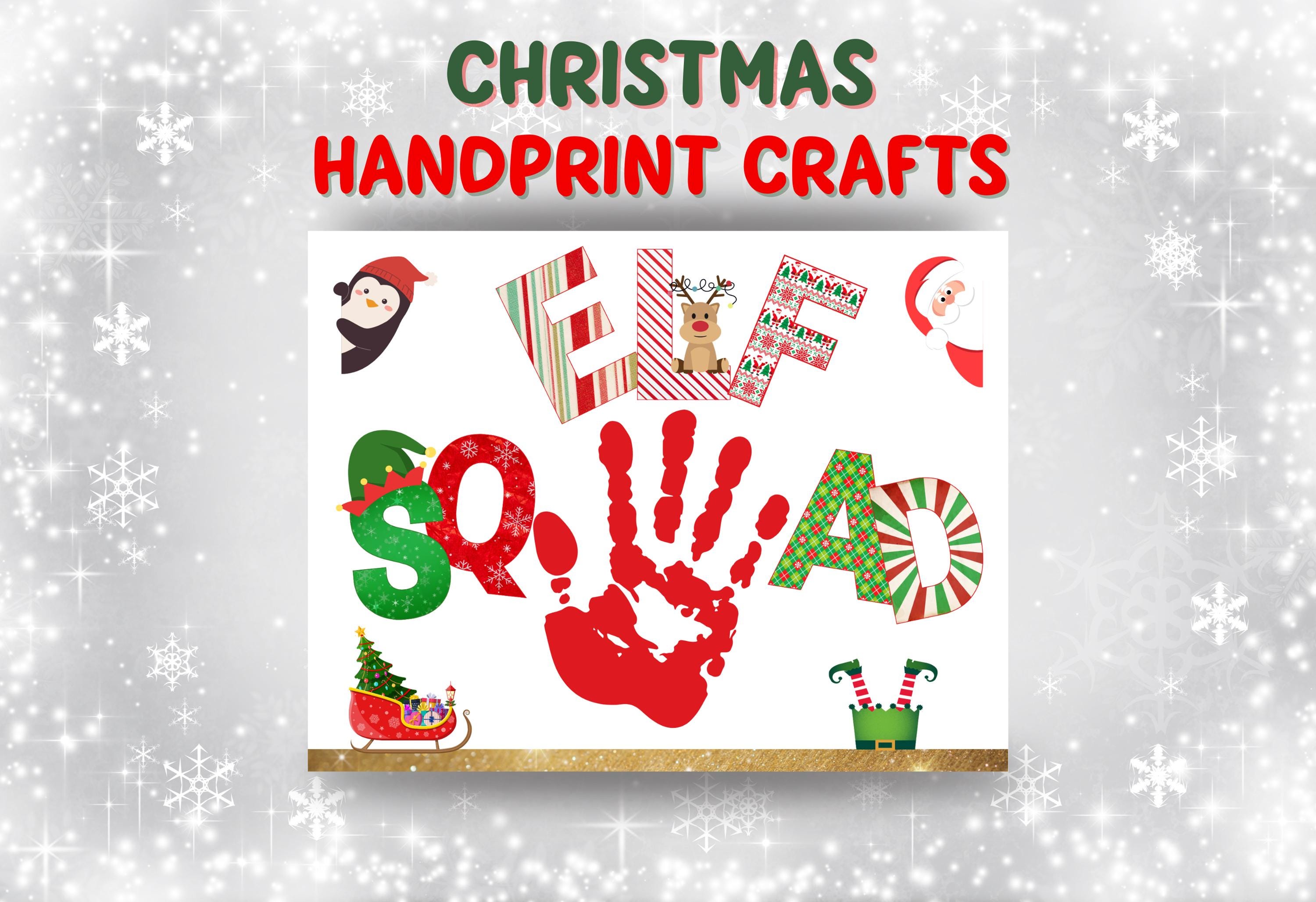 Christmas Handprint Craft, Handprint Art, Baby Toddler Activity ...