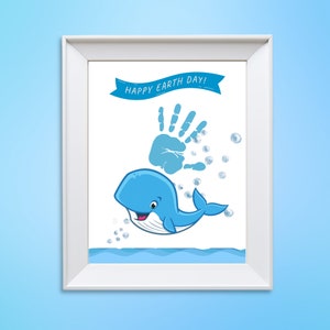 Earth Day Handprint Art, Handprint Earth Day Craft, Earth Day Keepsake ...