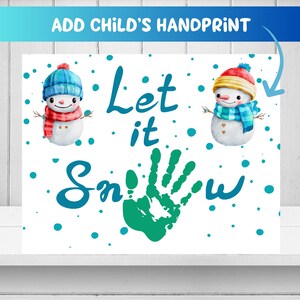 Winter Handprint Craft, Winter Handprint Art, Handprint Activity ...