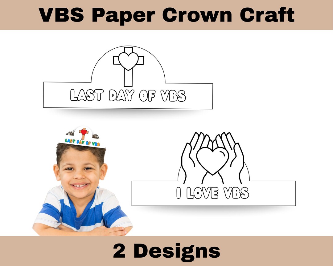 Paper Crown Craft, Last Day of VBS Craft, Vacation Bible Craft, VBS ...