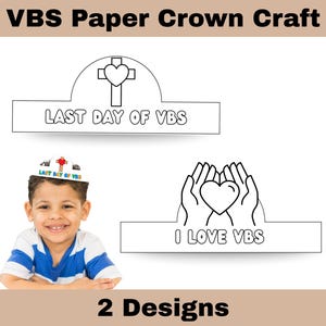 Paper Crown Craft, Last Day of VBS Craft, Vacation Bible Craft, VBS ...