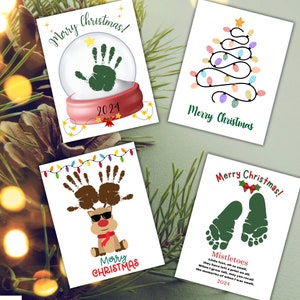 Christmas Handprint Craft Bundle, Christmas Handprint Art, Printable ...