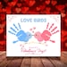 Valentines Day Handprint Craft, Valentines Day Handprint Art, Handprint ...