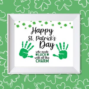 St Patrick's Day Handprint Craft, St Patrick's Day Handprint Art ...