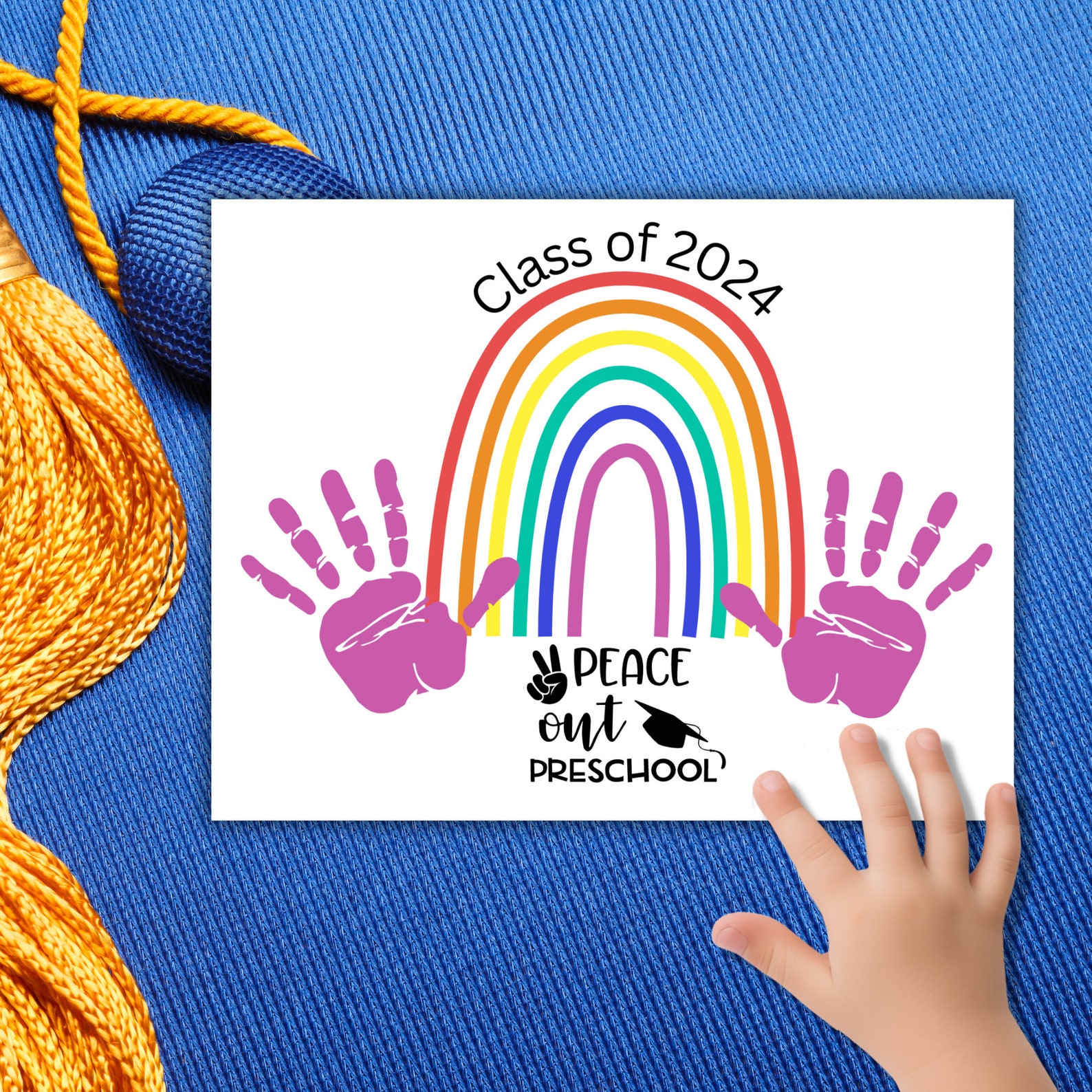 Preschool Handprint Art Craft, Last Day of Preschool, Preschool ...