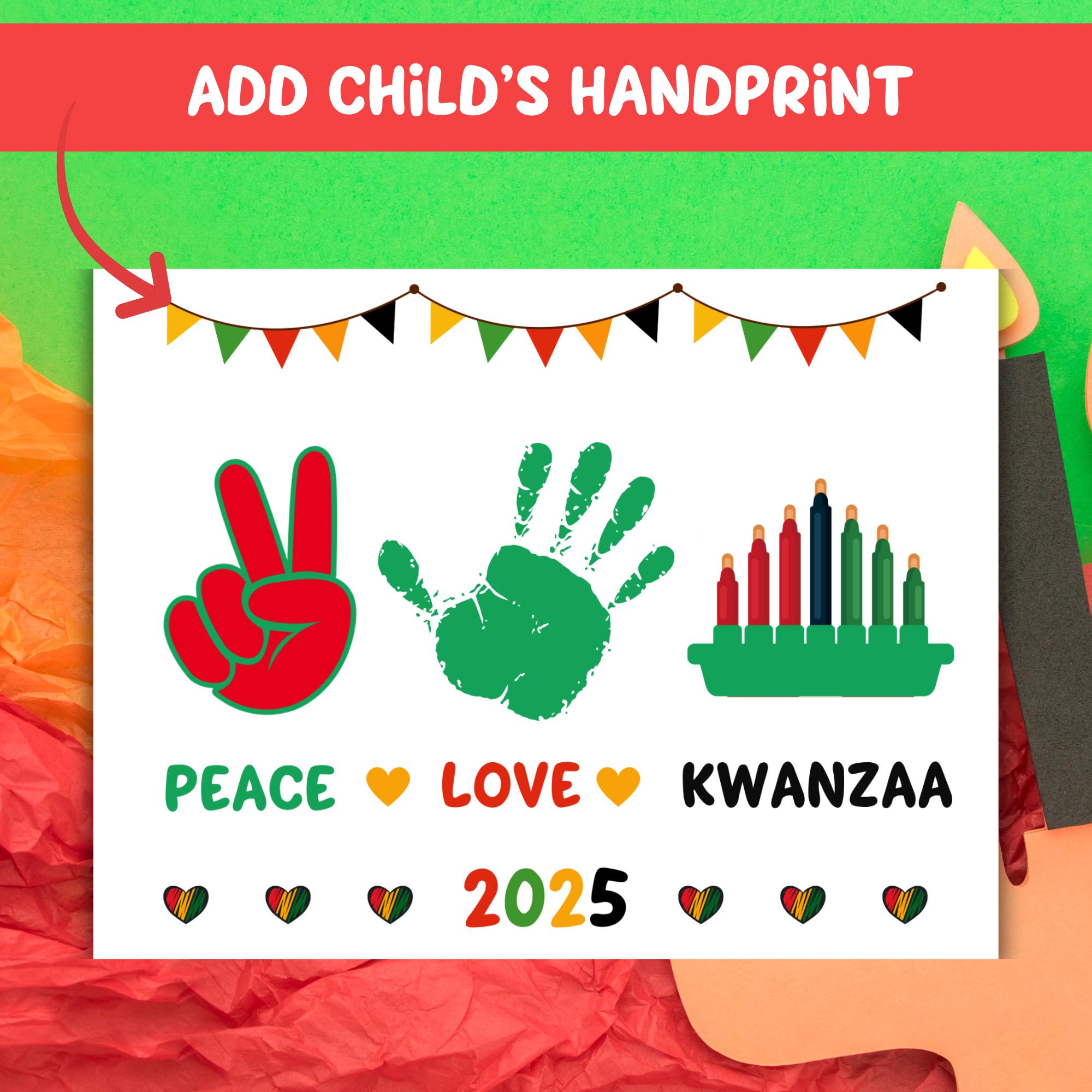 Kwanzaa Handprint Craft, Kwanzaa Handprint Art, Handprint Activity ...
