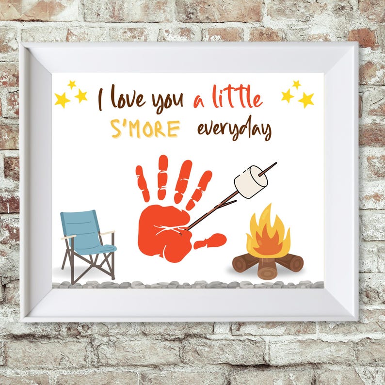 Camping Handprint Craft Bundle, Summer Handprint Art, Printable ...