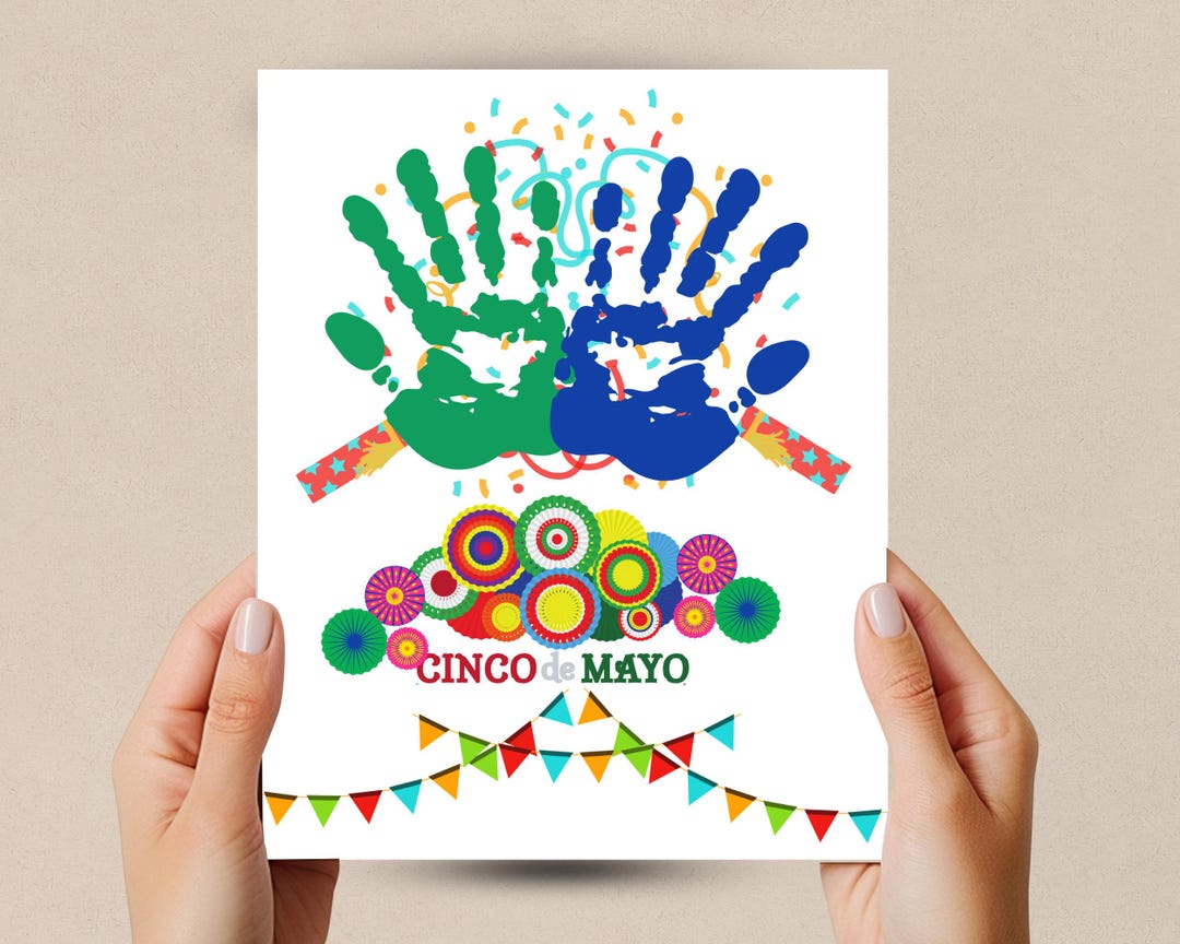 Cinco De Mayo Handprint Craft, Handprint Art, Toddler Handprint ...