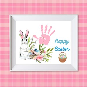 Easter Handprint Craft, Easter Handprint Art, Printable Activity ...