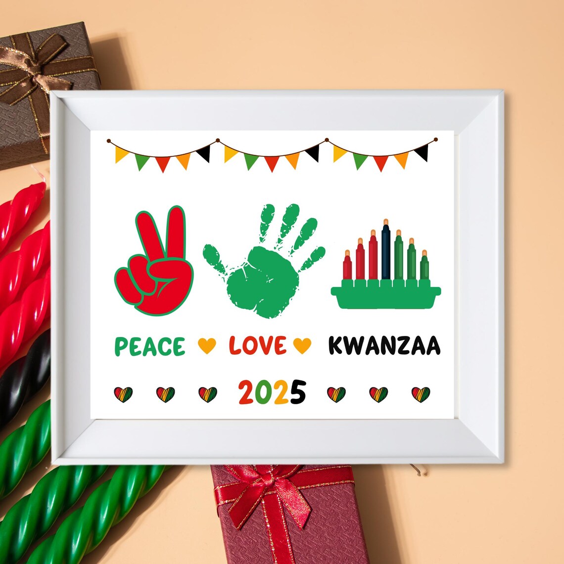 Kwanzaa Handprint Craft, Kwanzaa Handprint Art, Handprint Activity ...
