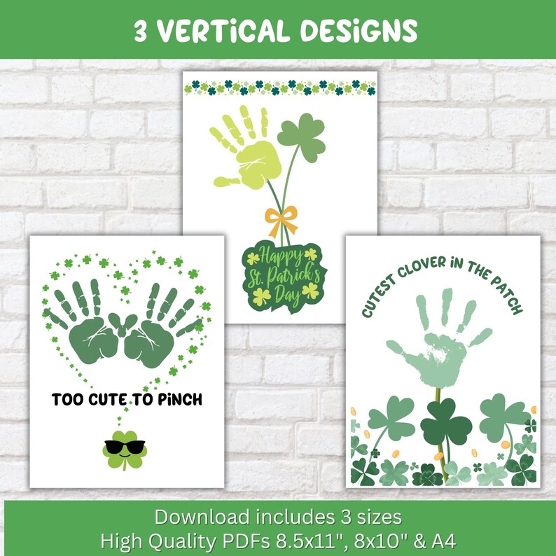 St Patrick's Day Handprint Craft, St Patrick's Day Handprint Art ...