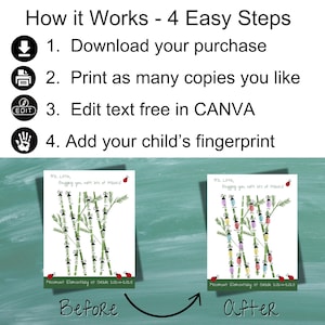 Teacher Appreciation Gift, Fingerprint Art, Handprint Craft, Ladybug ...