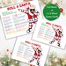 Roll a Santa Dice Game, Printable Holiday Game, Christmas Party, Candy ...