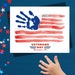 Veterans Day Handprint Art, Veterans Day Craft, Baby Toddler Craft ...