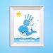 Summertime Handprint Art, Ocean Handprint Craft, Preschool Activity for ...