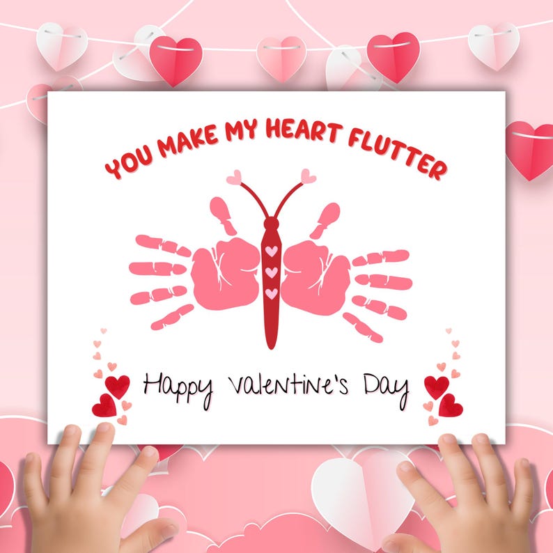 Valentine's Handprint Art , Valentine's Handprint Craft, Handprint ...