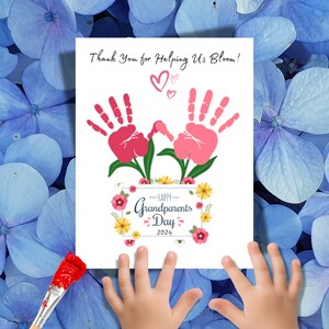 Grandparents Day Handprint Art, Preschool Handprint Craft Activity for ...