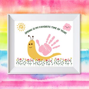 Spring Handprint Craft, Spring Handprint Art, Handprint Activity, Baby ...