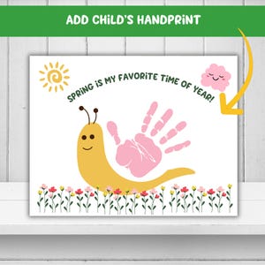 Spring Handprint Craft, Spring Handprint Art, Handprint Activity, Baby ...