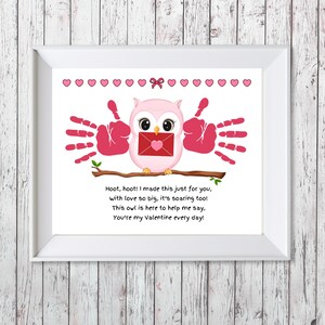 Valentines Day Handprint Art , Valentines Day Handprint Craft ...