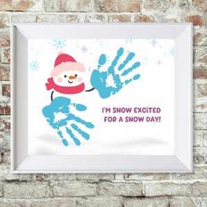 Winter Handprint Craft Bundle, Handprint Art, Printable Activity for ...