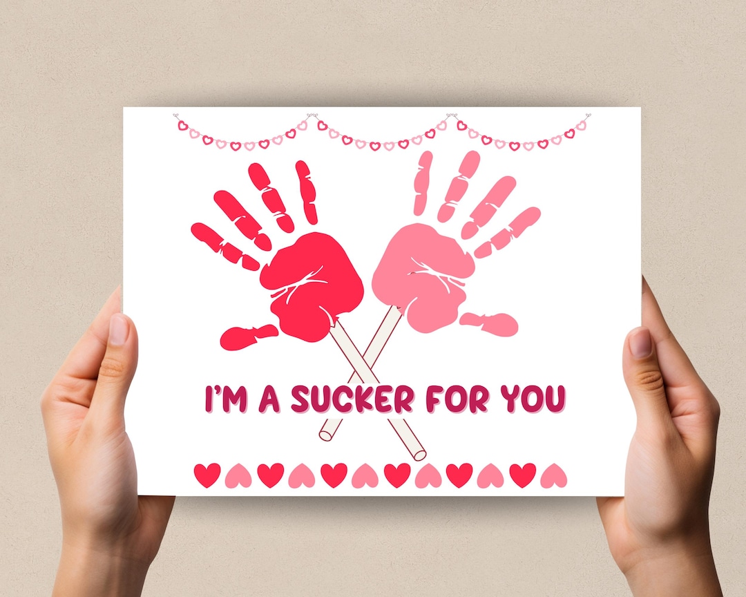 Valentines Day Handprint Art , Valentines Day Handprint Craft ...