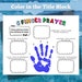 5 Finger Prayer Handprint Art, Sunday School Activity, Grow in Christ ...