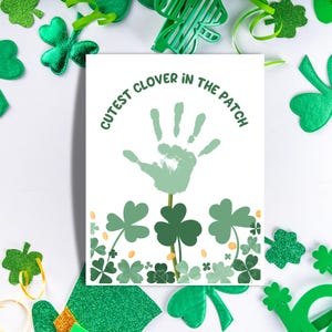 St. Patrick's Day Handprint Craft, St Patrick's Day Handprint Art ...