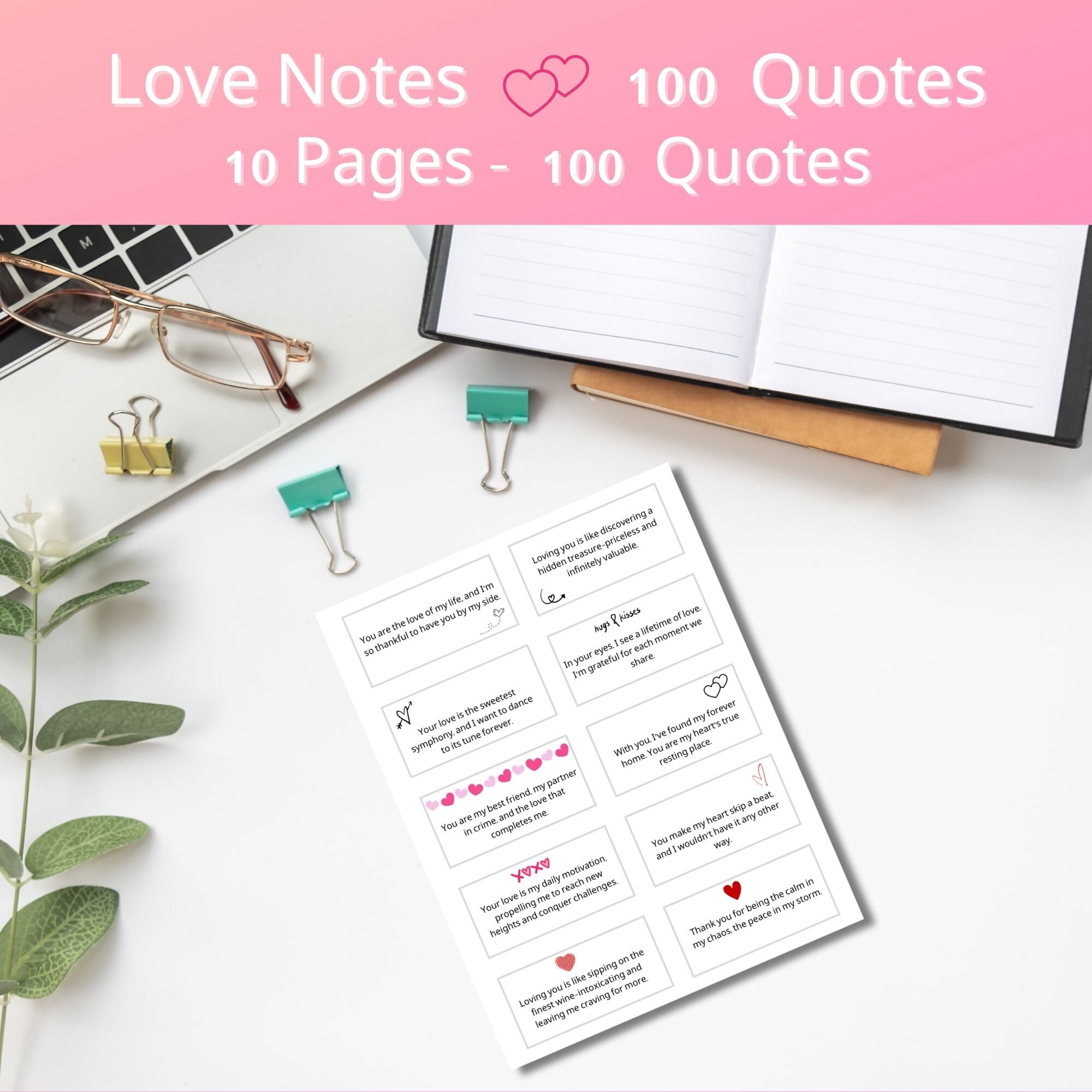 Editable Lunch Box Love Notes Printable, Valentine's Day, Anniversary ...