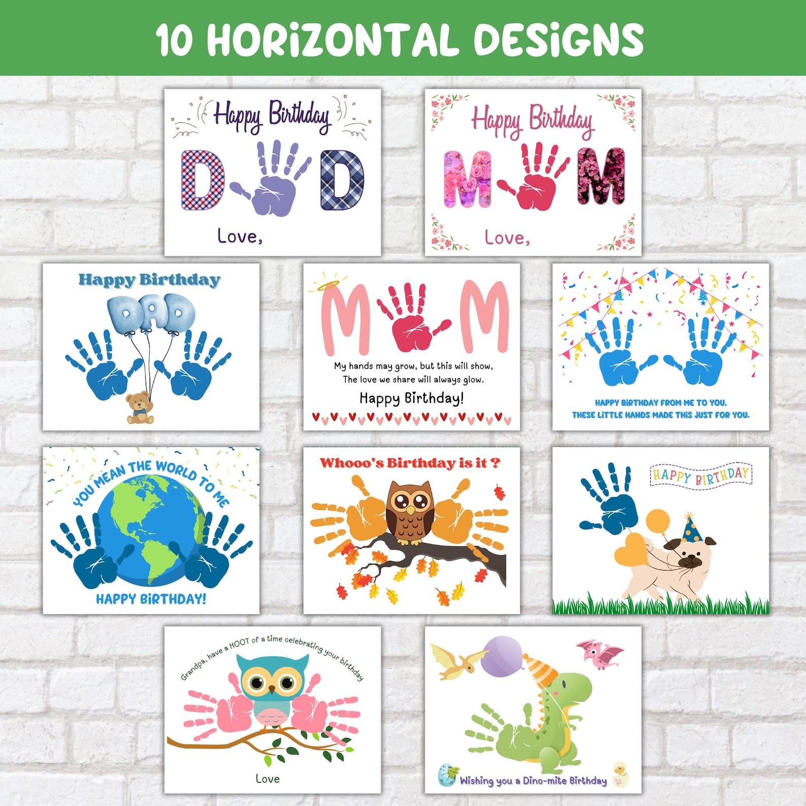 Birthday Handprint Craft, Birthday Handprint Art, Printable Activity ...