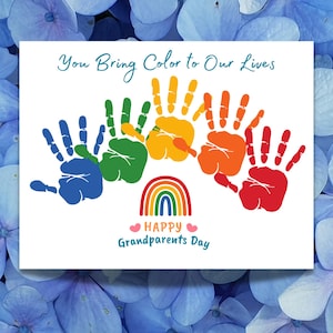 Grandparent Day Handprint Art Bundle, Handprint Craft, Preschool ...