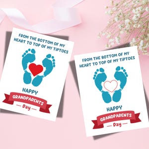 Grandparent Day Handprint Art Bundle, Handprint Craft, Preschool ...