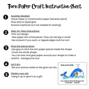 Torn Paper Art, Sunday School Craft, Christian Preschool Activity ...