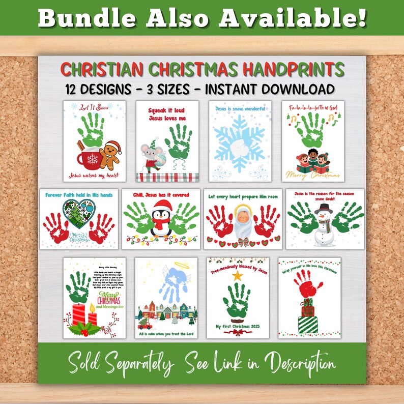 Christmas Hand Print Craft, Christian Handprint, Christmas Sunday ...
