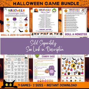 Halloween Game, How Spooky Are You ? Printable Game for Adults, Fall ...