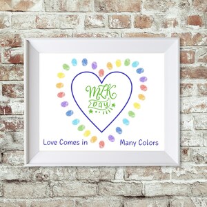 Martin Luther King Handprint Art, Handprint Craft, Printable Activity ...