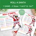 Roll a Santa Dice Game, Printable Holiday Game, Christmas Party, Candy ...