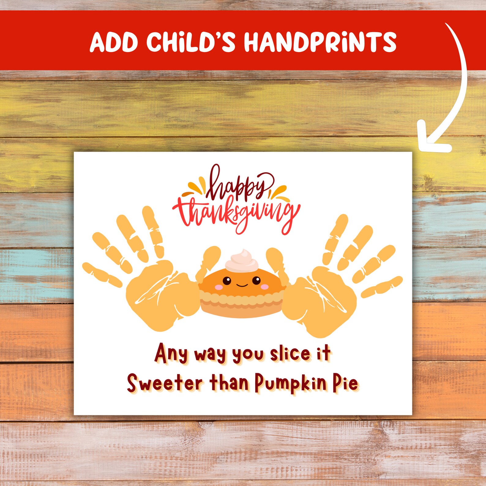 Thanksgiving Handprint Craft, Preschool Activity Baby Toddler ...