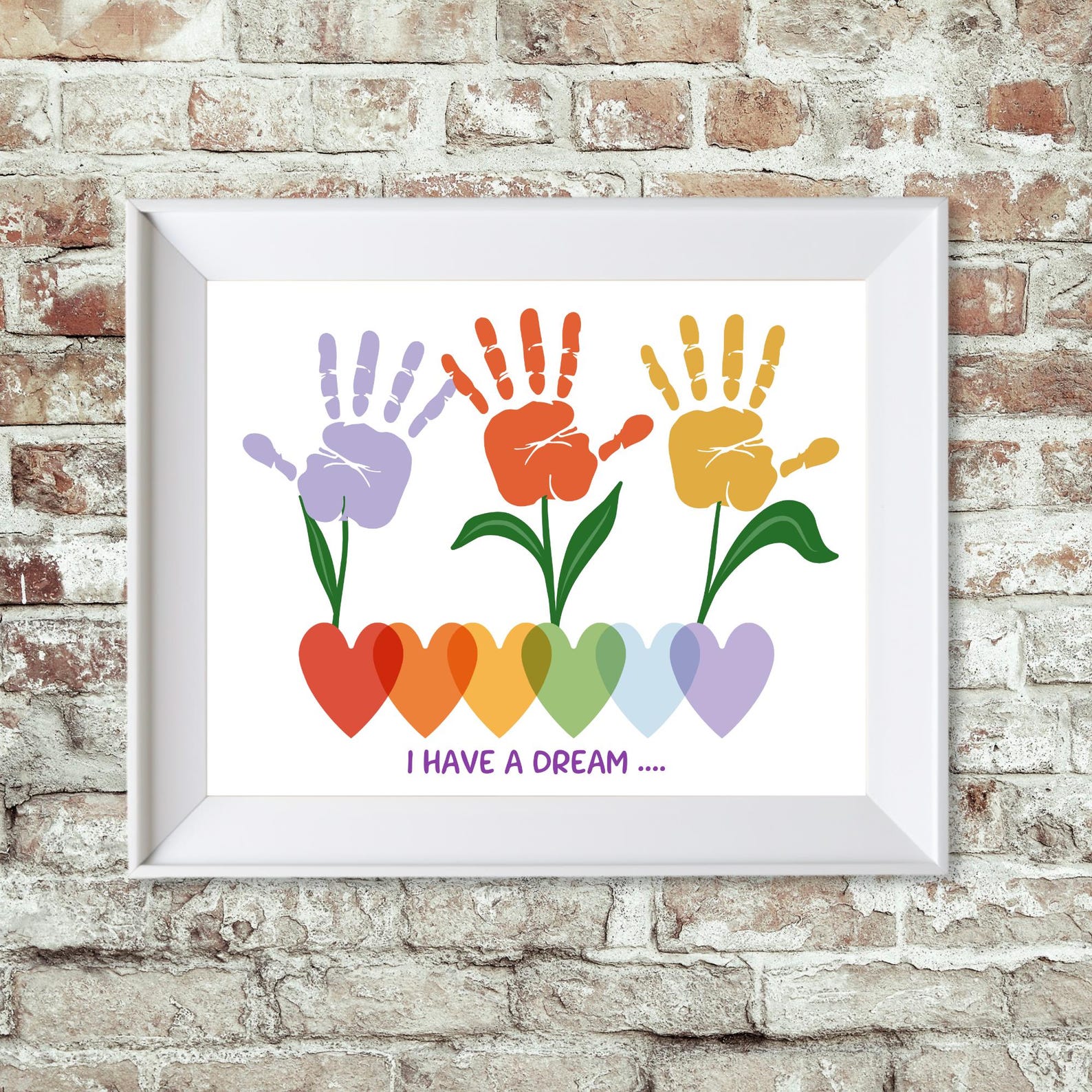 Martin Luther King Handprint Craft, Handprint Art, Printable Activity ...