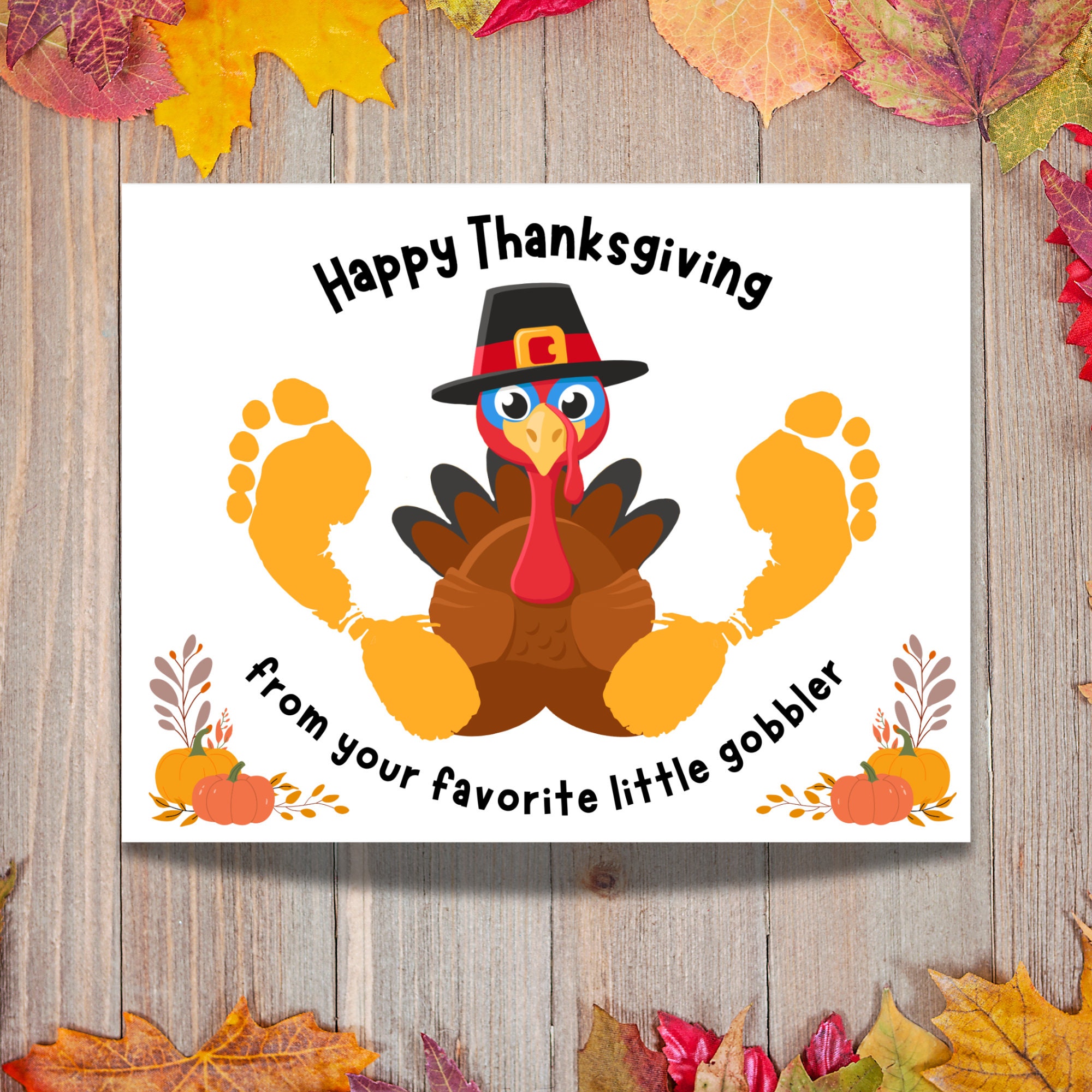 Thanksgiving Handprint Craft, Preschool Activity Baby Toddler ...