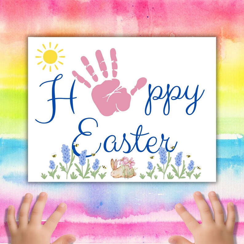 Easter Handprint Craft, Handprint Art, Toddler Handprint, Easter Easy ...