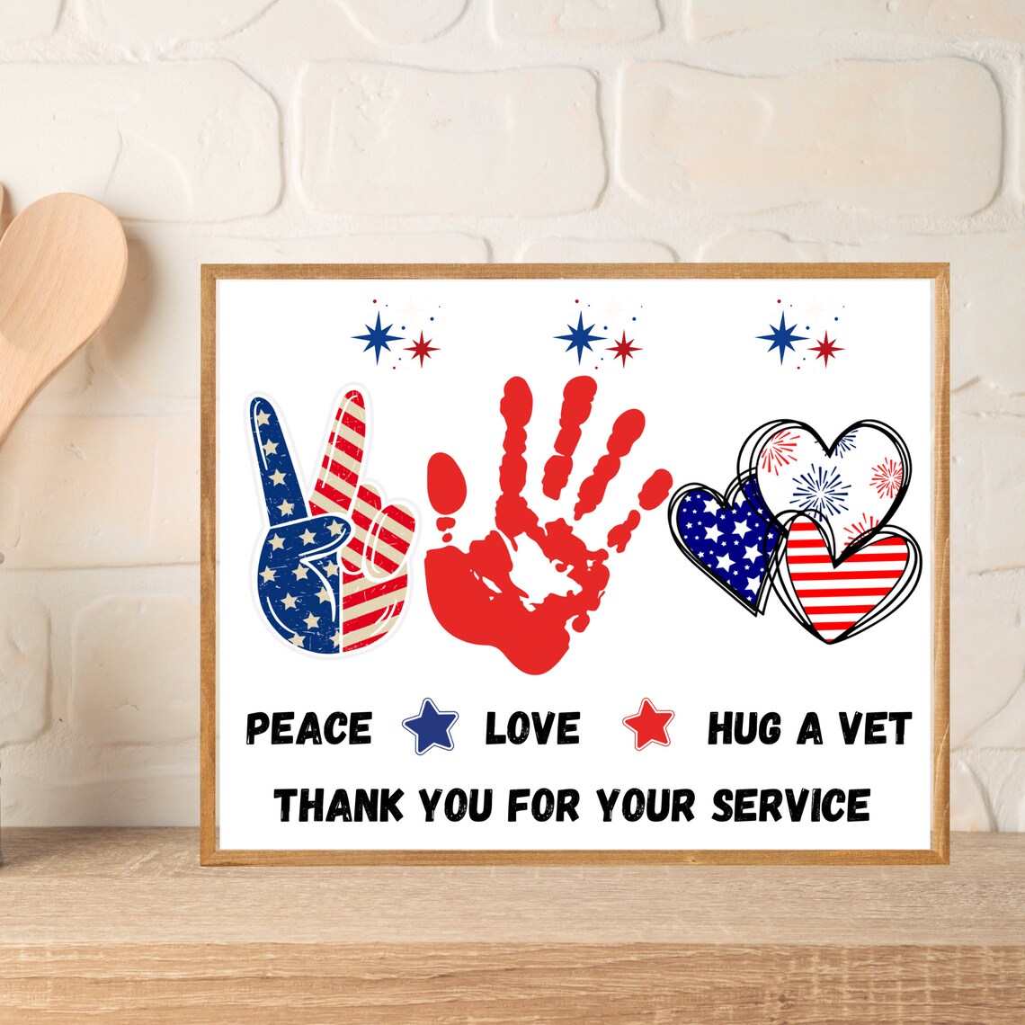 Veterans Day Handprint Art, Veterans Day Handprint Craft, Hug A Vet ...