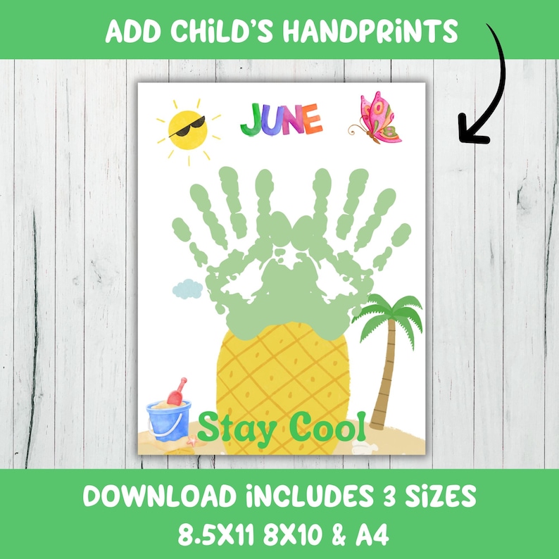 Handprint Memory Book, Handprint Art Printable Handprint Activity for ...