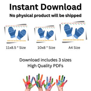 Winter Handprint Craft, Winter Handprint Art, Handprint Activity ...