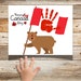 Canada Day Handprint Art, Handprint Craft Activity for Toddler Baby ...