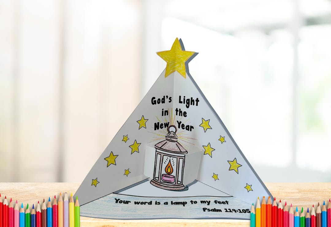 New Year Trioramas Christian Craft, Sunday School Craft, Youth Group ...