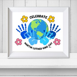 Martin Luther King Handprint Craft, Handprint Art, Printable Activity ...