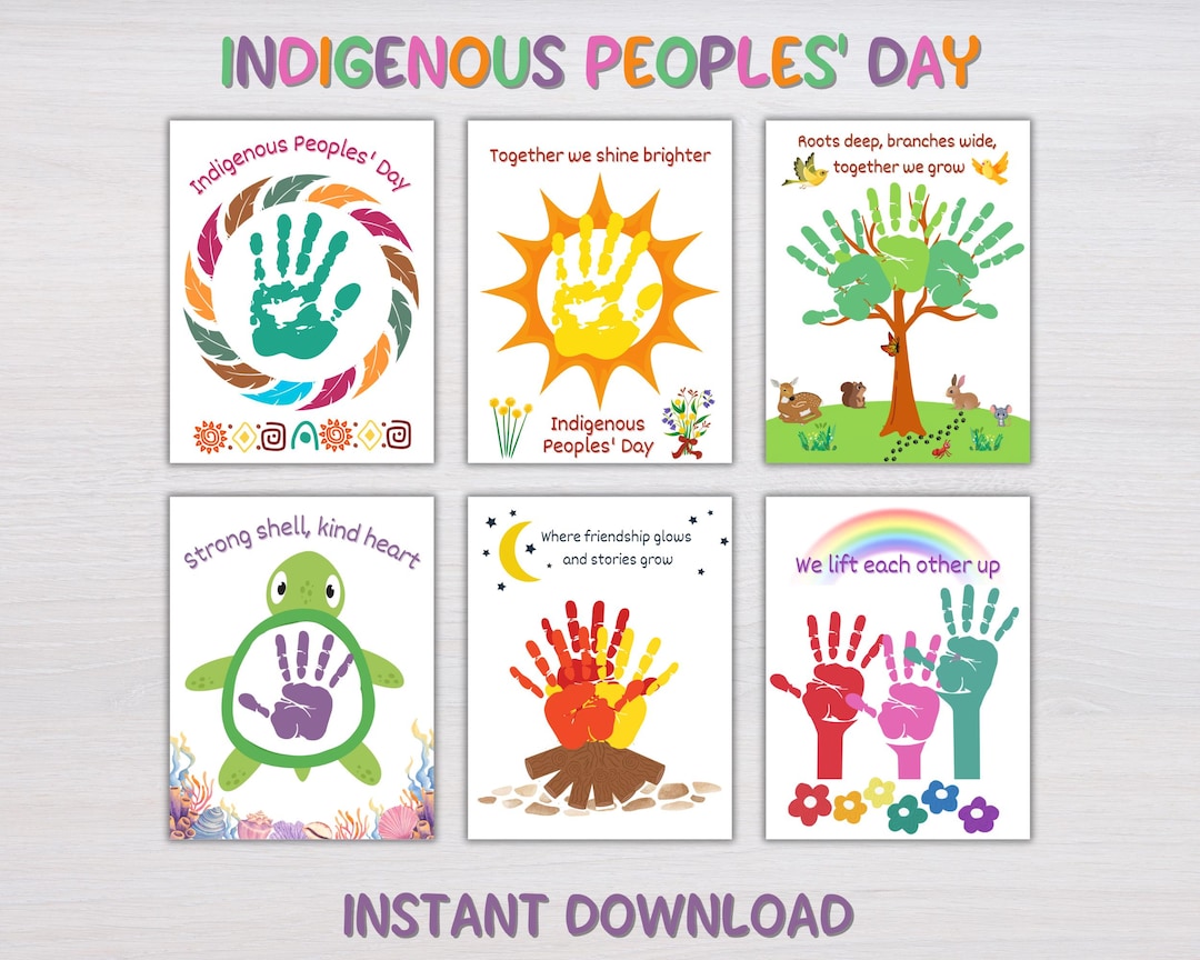 Indigenous Peoples Day Handprint Craft Bundle, Handprint Art, Printable ...