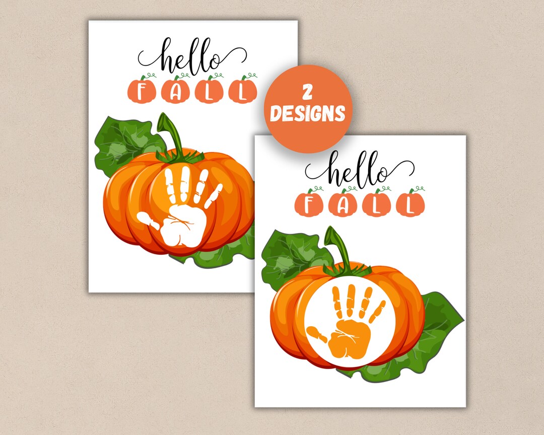 Fall Handprint Art, Autumn Handprint Craft, Toddler Handprint ...